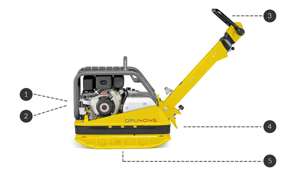 Wacker Neuson DPU4045Ye Reversible Vibratory Plate / Compaction Plate